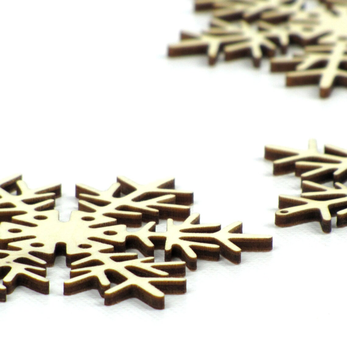 Lacy Flake Laser Cut Wood Snowflake in Multiple Sizes and | Etsy