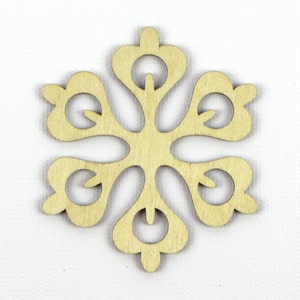Flower Petals - Laser Cut Wood Snowflake in Multiple Sizes and Quantity ...