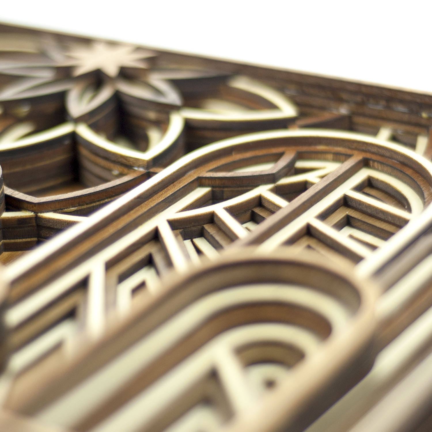 Layered 3D Wood Art the Cathedral Version C | Etsy