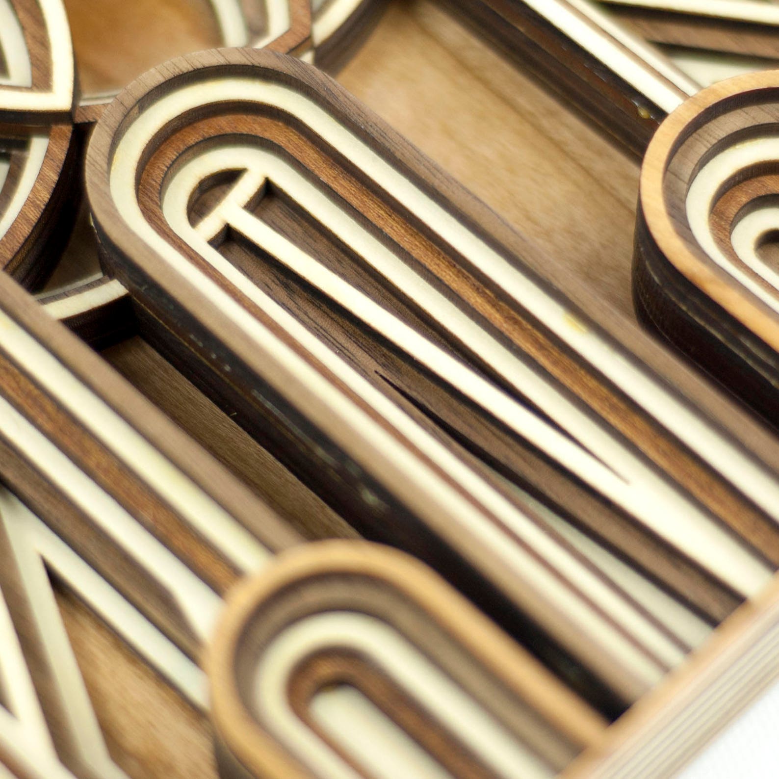 Layered 3D Wood Art - "the Cathedral" - Version C - Unique Laser Cut ...