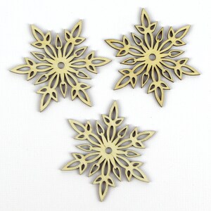 Snow Swords - Laser Cut Wood Snowflake in Multiple Sizes and Quantity ...