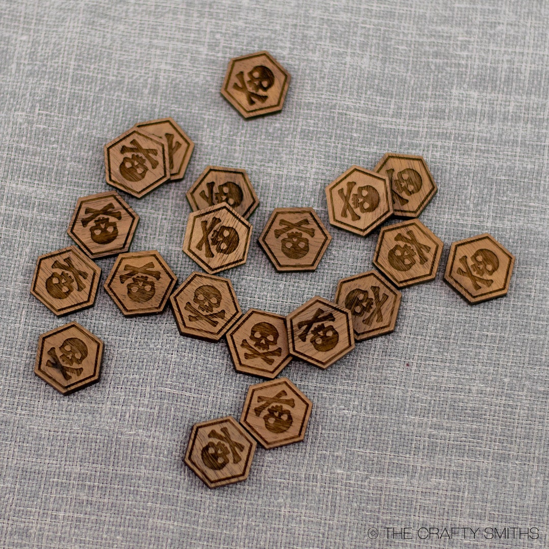 POISON COUNTERS | Upgraded Wood MTG Tokens Compatible With Magic: the ...