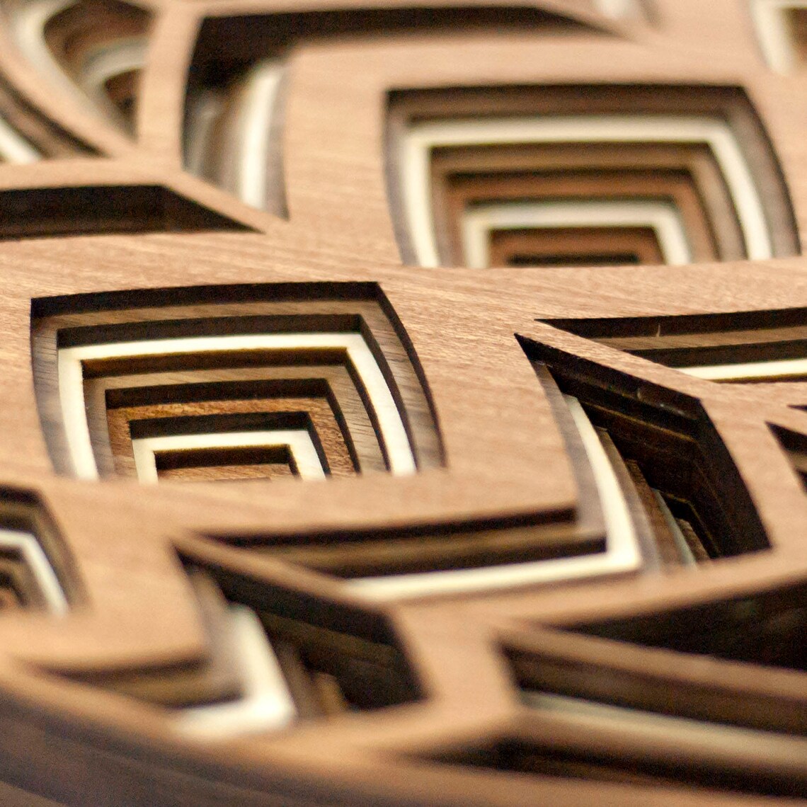 Layered 3D Wood Art diamond Hot Air Balloon | Etsy