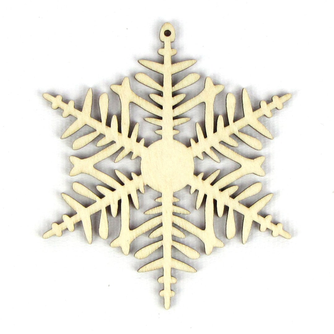 Cold Snap - Laser Cut Wood Snowflake in Multiple Sizes and Quantity ...