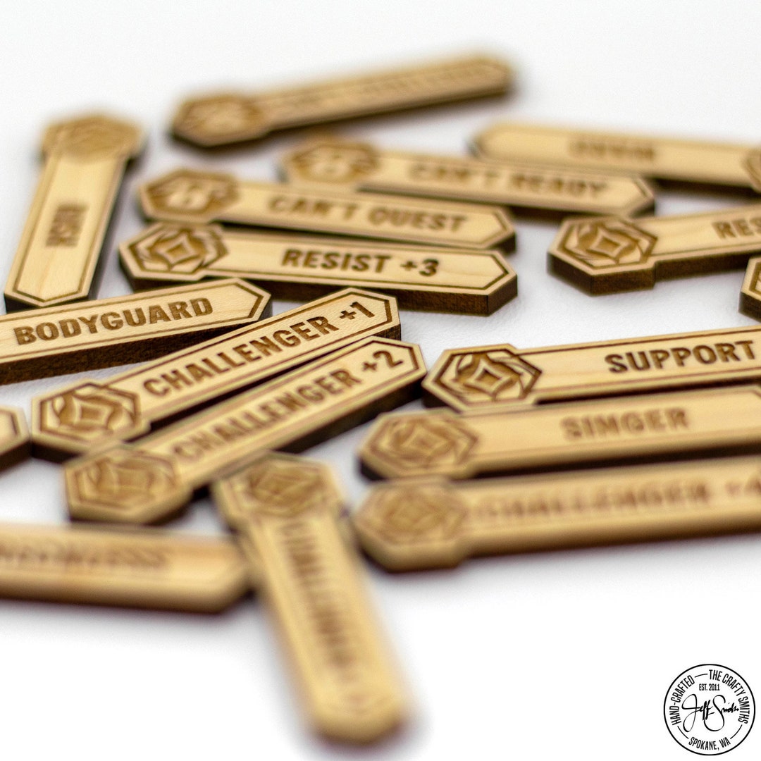 KEYWORD TOKENS | Upgraded Wood TCG Counters Compatible With Lorcana - Etsy