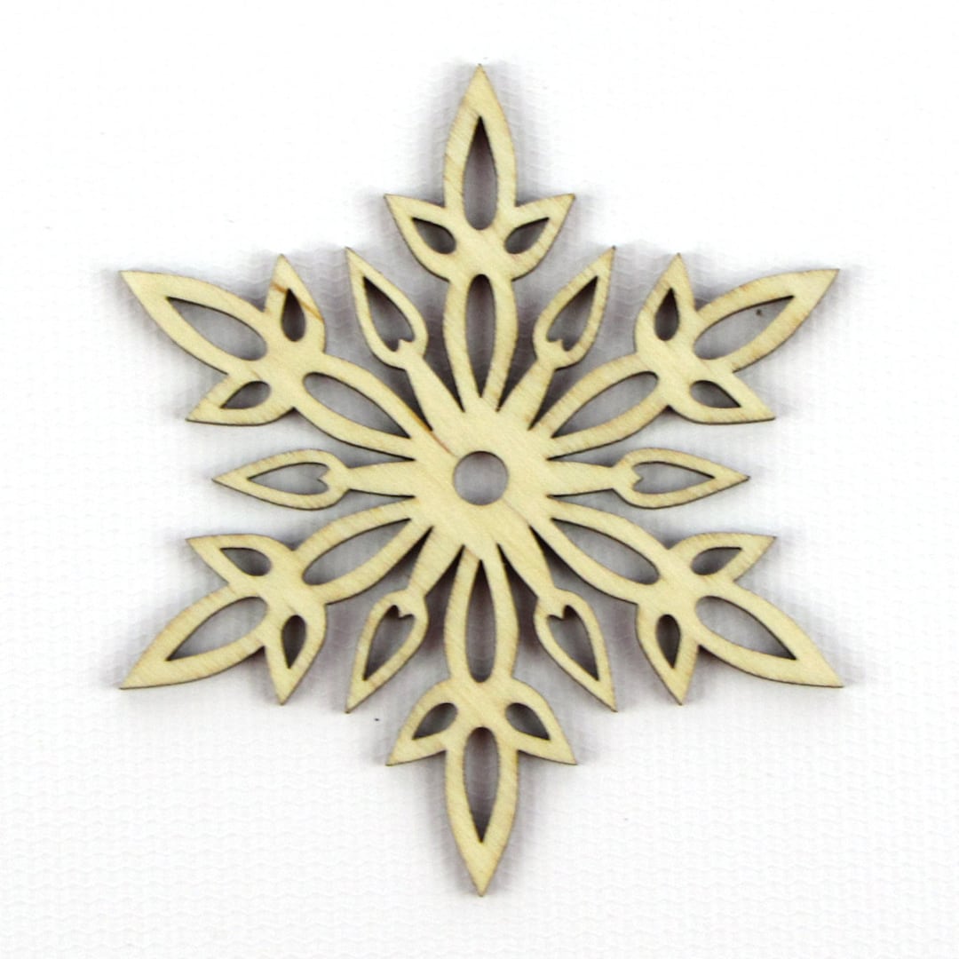 Snow Swords - Laser Cut Wood Snowflake in Multiple Sizes and Quantity ...