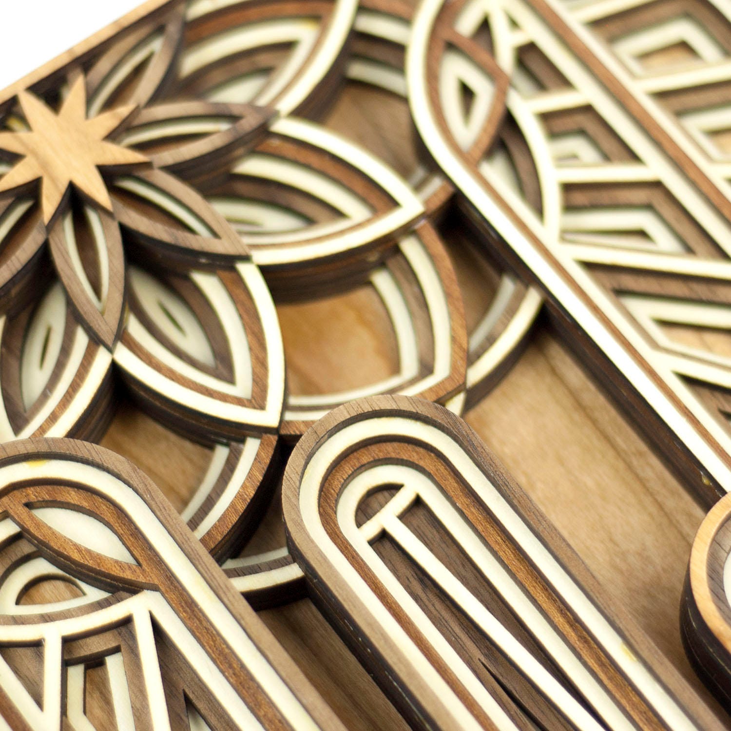 Layered 3D Wood Art the Cathedral Version C | Etsy