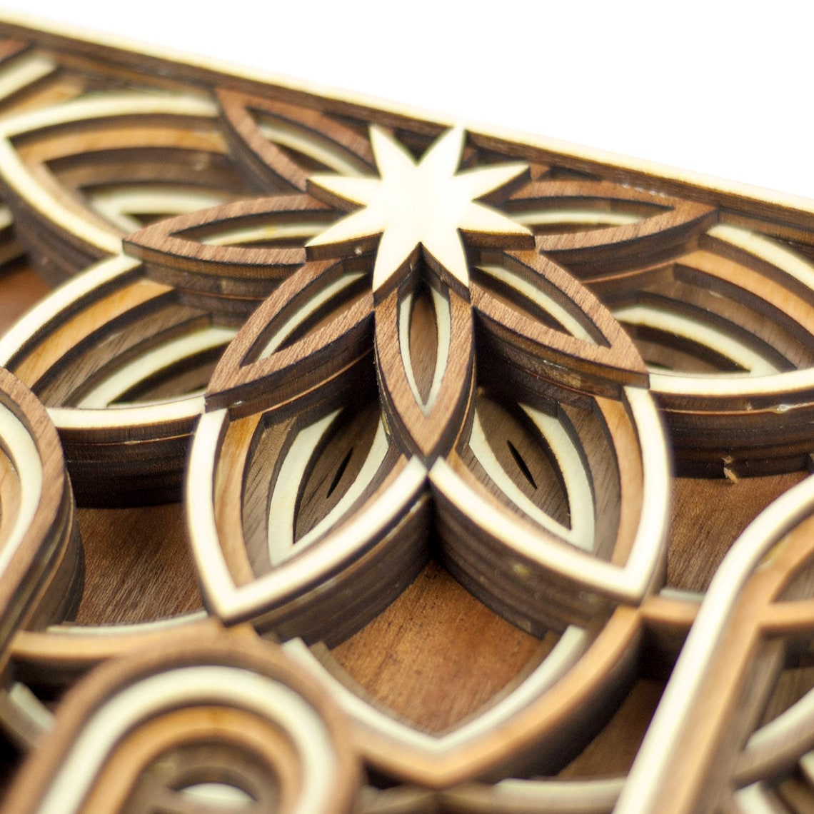 Layered 3D Wood Art the Cathedral Version B | Etsy