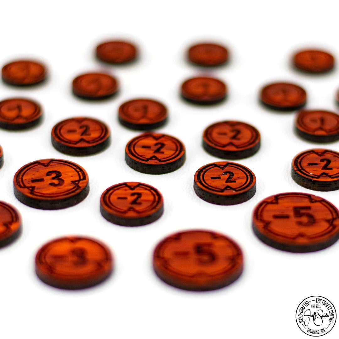 DAMAGE COUNTERS | Upgraded Wood TCG Tokens Compatible With Lorcana - Etsy