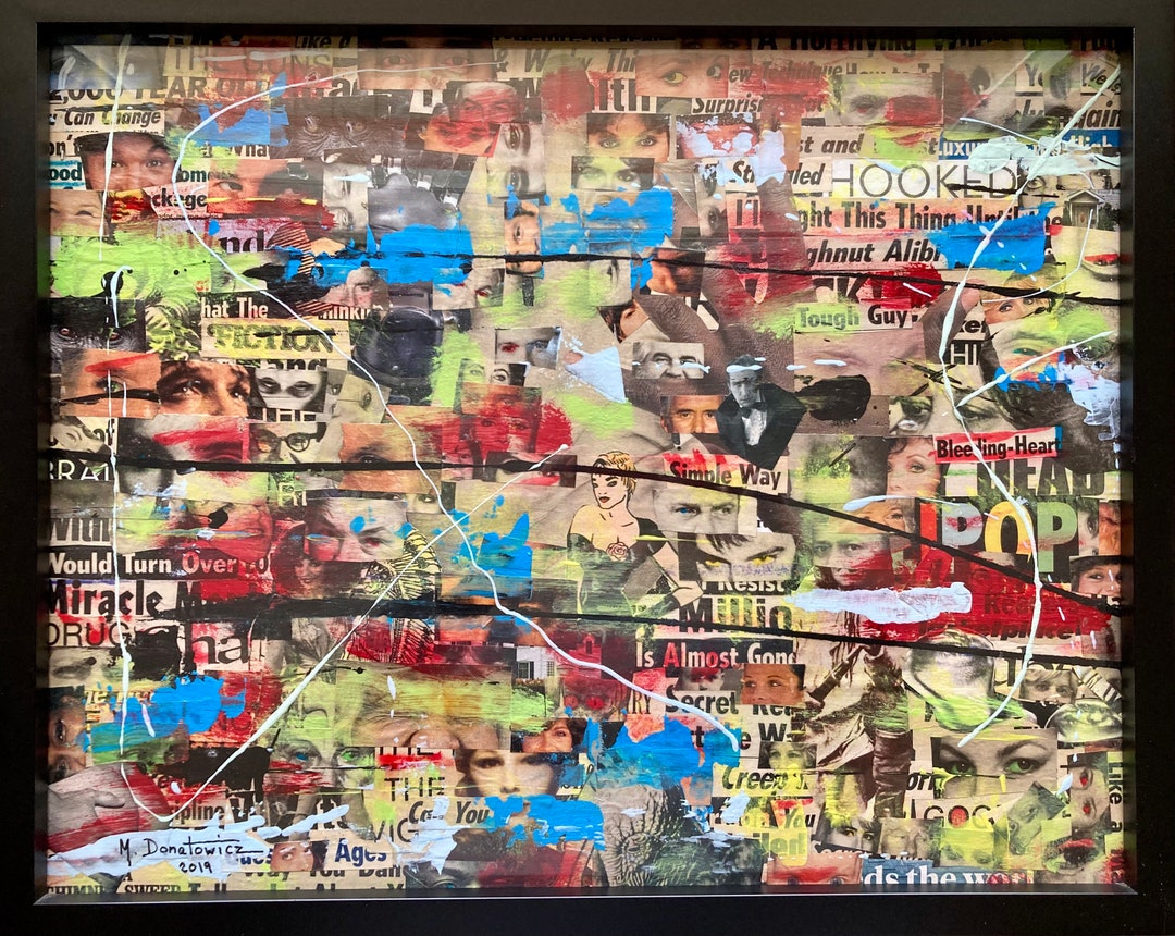 Panic Eyes Collage Original - Etsy