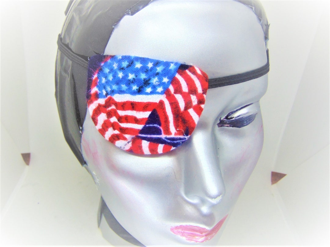 Adult Unisex Eye Patches, old Glory Handmade Eye Patch/custom Eyepatch ...