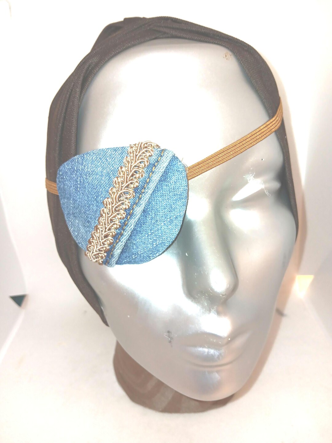 Handmade Denim Eye Patch: Decorative Applique, Vision Aid Fashion Fancy ...