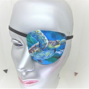 Man's Handmade Eye Patch "sea Turtle"/ 199% Cotton/ Vision Aid ...