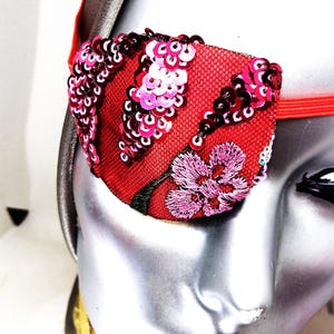 Make a Splash/ Elegant Handmade Eye Patch/ SASSY Scarlet"/ Haute ...