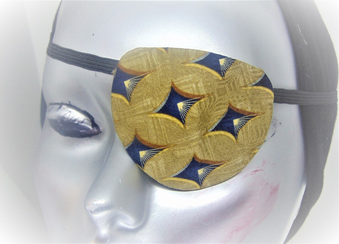 Unisex Handmade Eye Patch "fifth Avenue"/ Eye Care/ Cataract Aid/ Blind ...