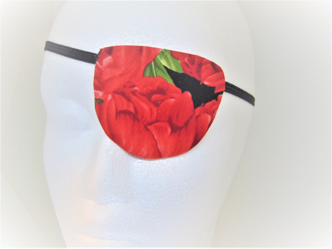 Woman's Handmade Eye Patch dazzling Roses/ Eye - Etsy