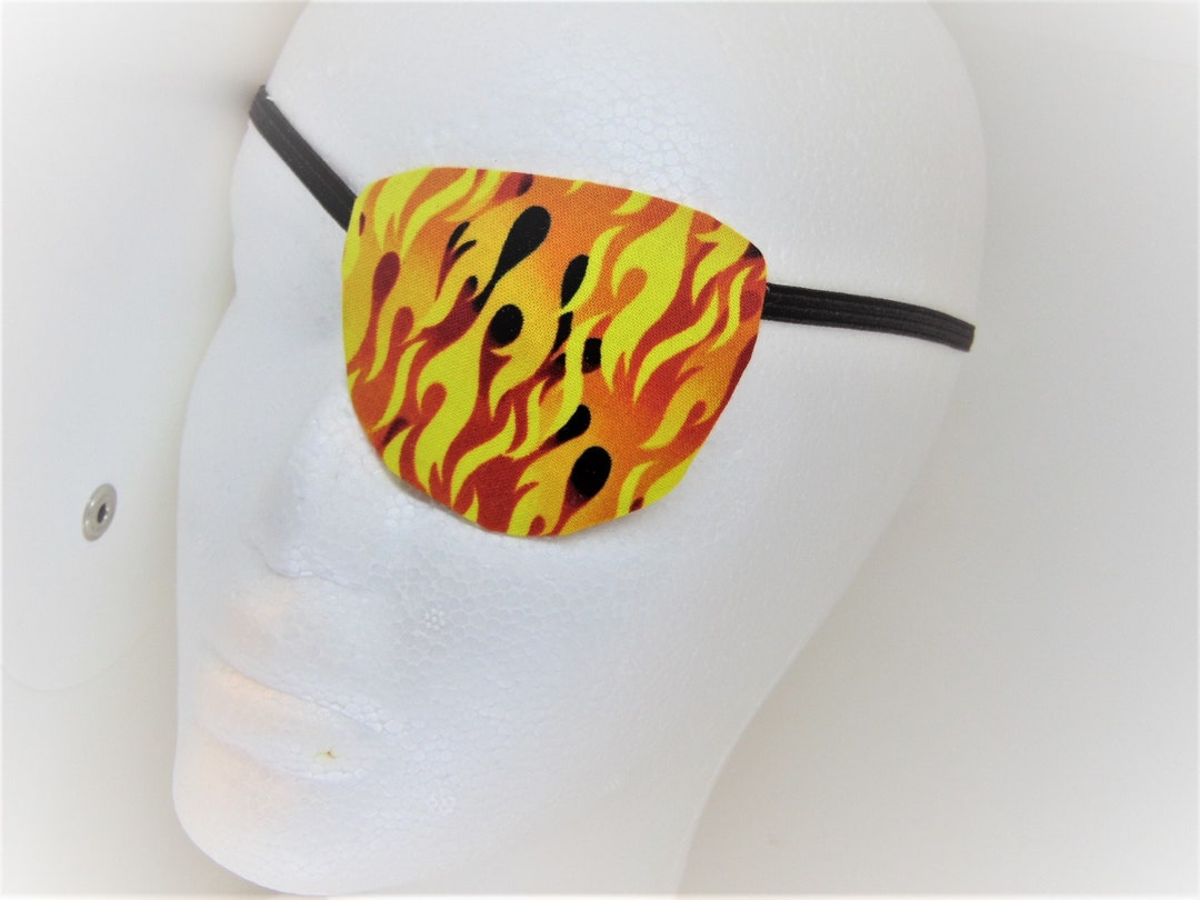 Woman's Handmade Fashion Eye Patch/ flame/ Vision Care/ Cataract Aid ...