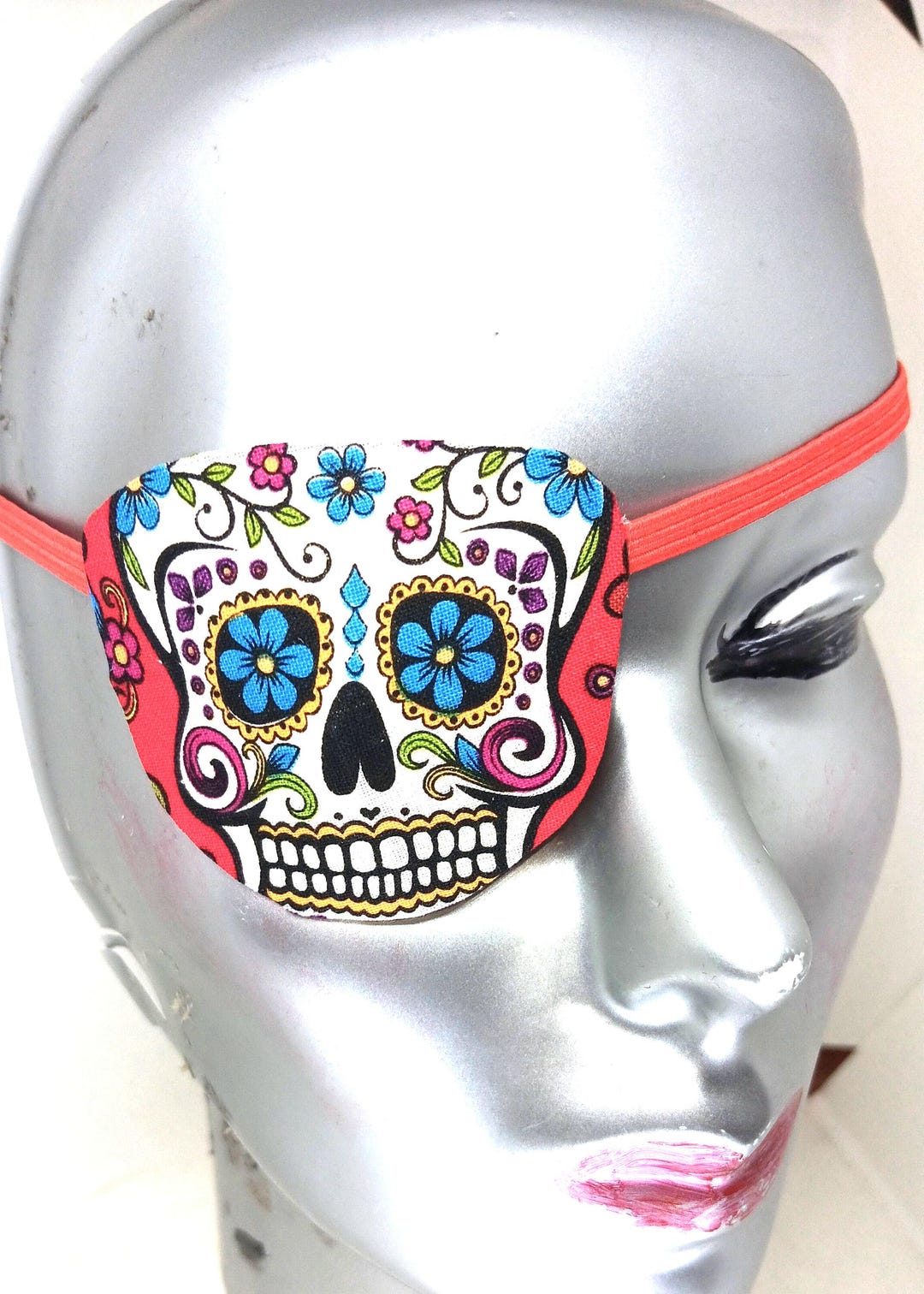 Unisex Handmade Eye Patch/"psychedelic Skull" /health & Beauty/ Eye ...