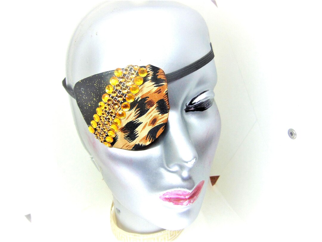 Woman's Haute Couture Eye Patch "sheena, of the Jungle"/hand Made ...