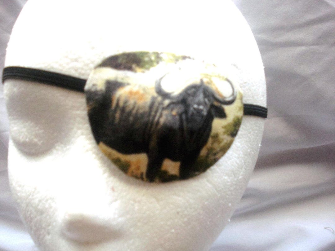 Man's Handmade Eye Patch With an EL TORO Theme-vision Care-eye Wear Aid ...