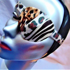 Woman's Handmade Eye Patch "queen SHEENA of the Jungle"/ Animal Print ...