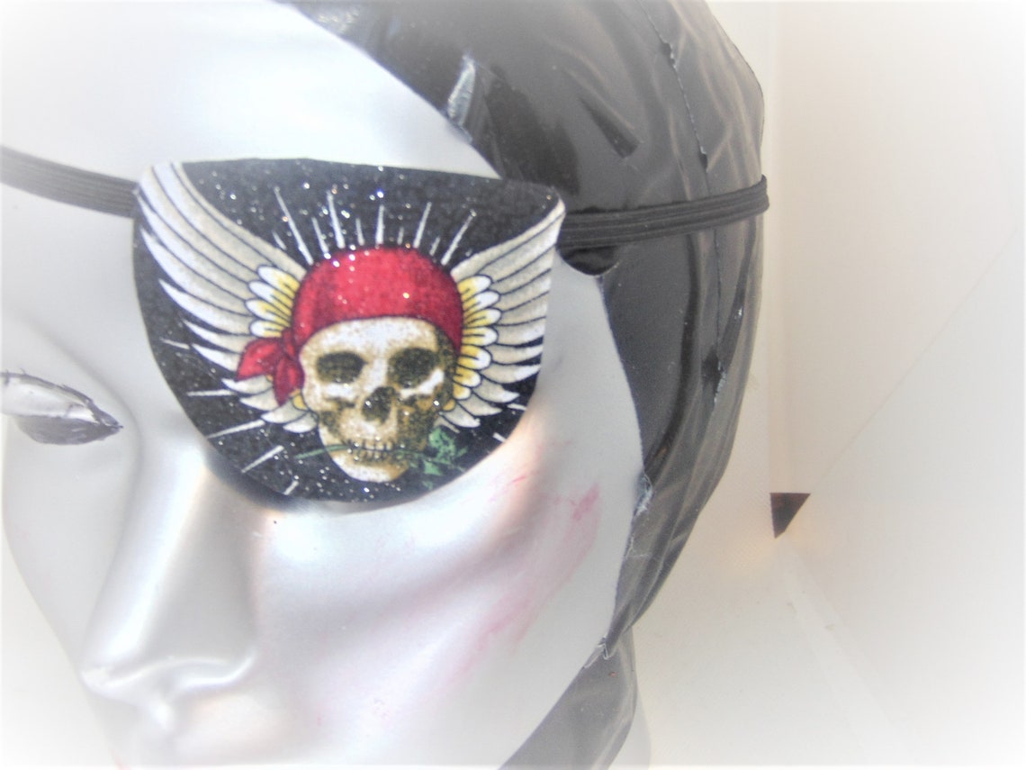 Unisex Eerie Eye Patch With skull Theme/ Spooky/ - Etsy