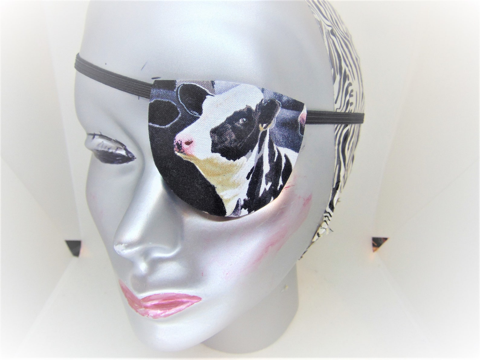 Unisex Handmade Eye Patch old Bossy/ Cow Theme/ - Etsy