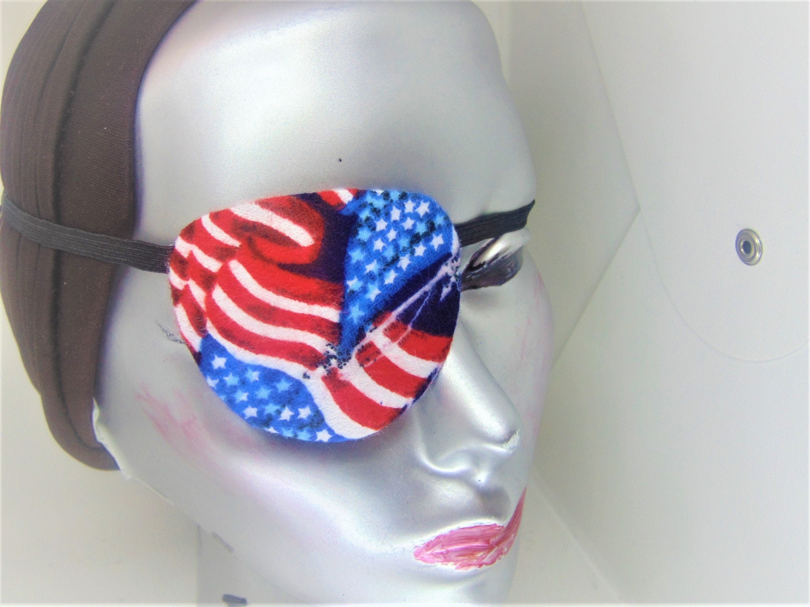 Adult unisex eye patches Old Glory handmade / 2 | Etsy