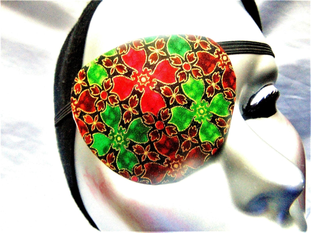 Woman's Handmade Fashion Eye Patch, "stained Glass"/ Vision Care ...