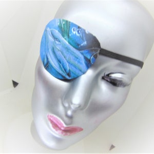 Unisex Handmade Eye Patch, "doughty Dolphin"/ Eye Care/ Cataract Aid ...