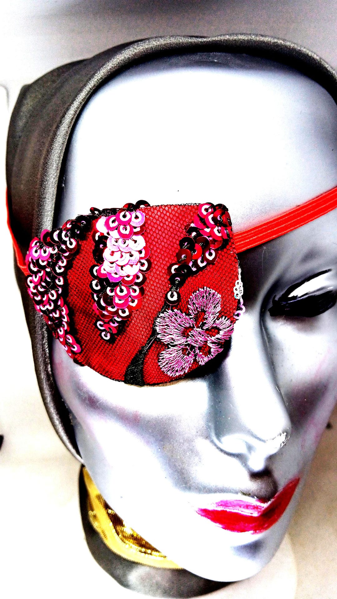 Make a Splash/ Elegant Handmade Eye Patch/ SASSY Scarlet"/ Haute ...