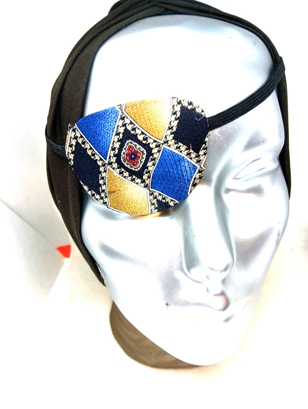 Handmade Eye Patch "the Paragon"/ 100% Cotton/ Slightly Convex/ Elastic ...