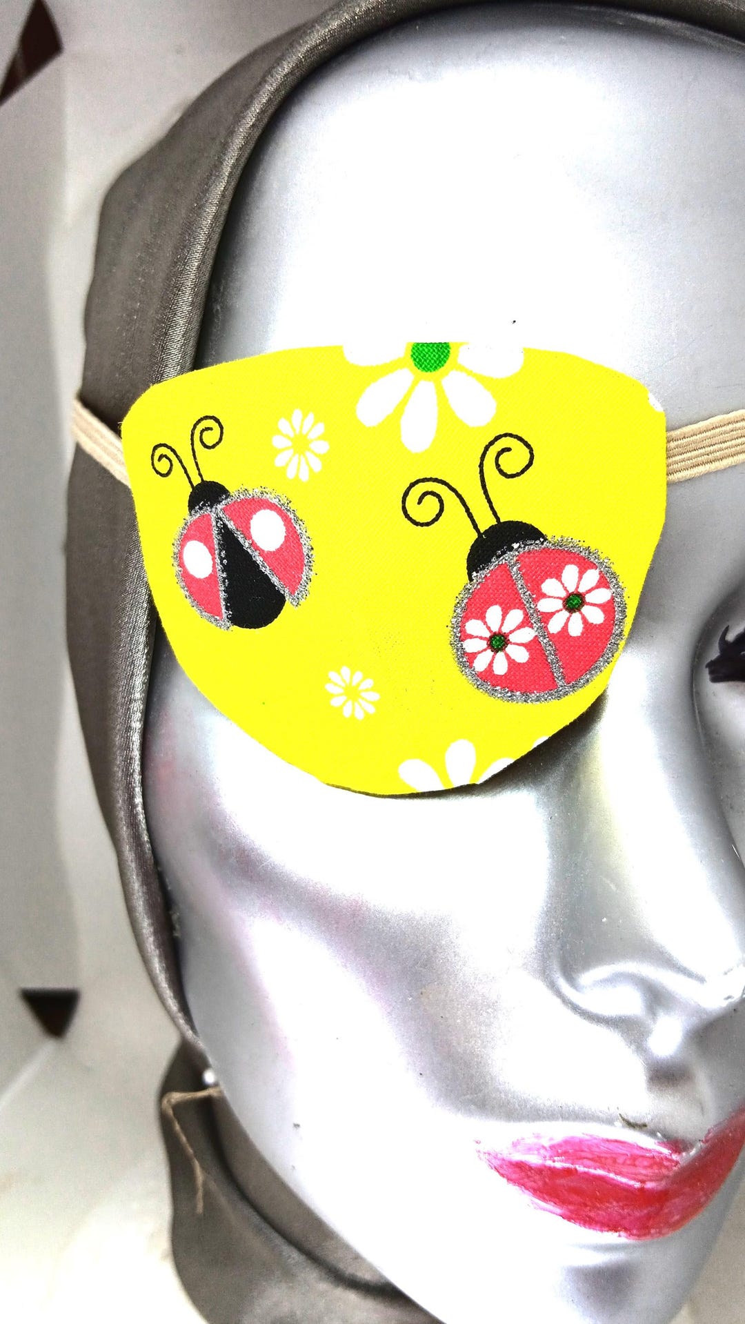 Ladybug Eye Patch, Cotton Felt, Handmade - 2 Styles Fashion Unisex ...