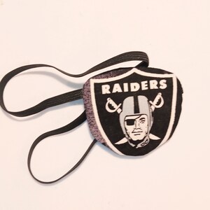 OAKLAND RAIDERS Eye Patch: Handmade/ Cotton/ Adult Unisex/ Fashionable ...