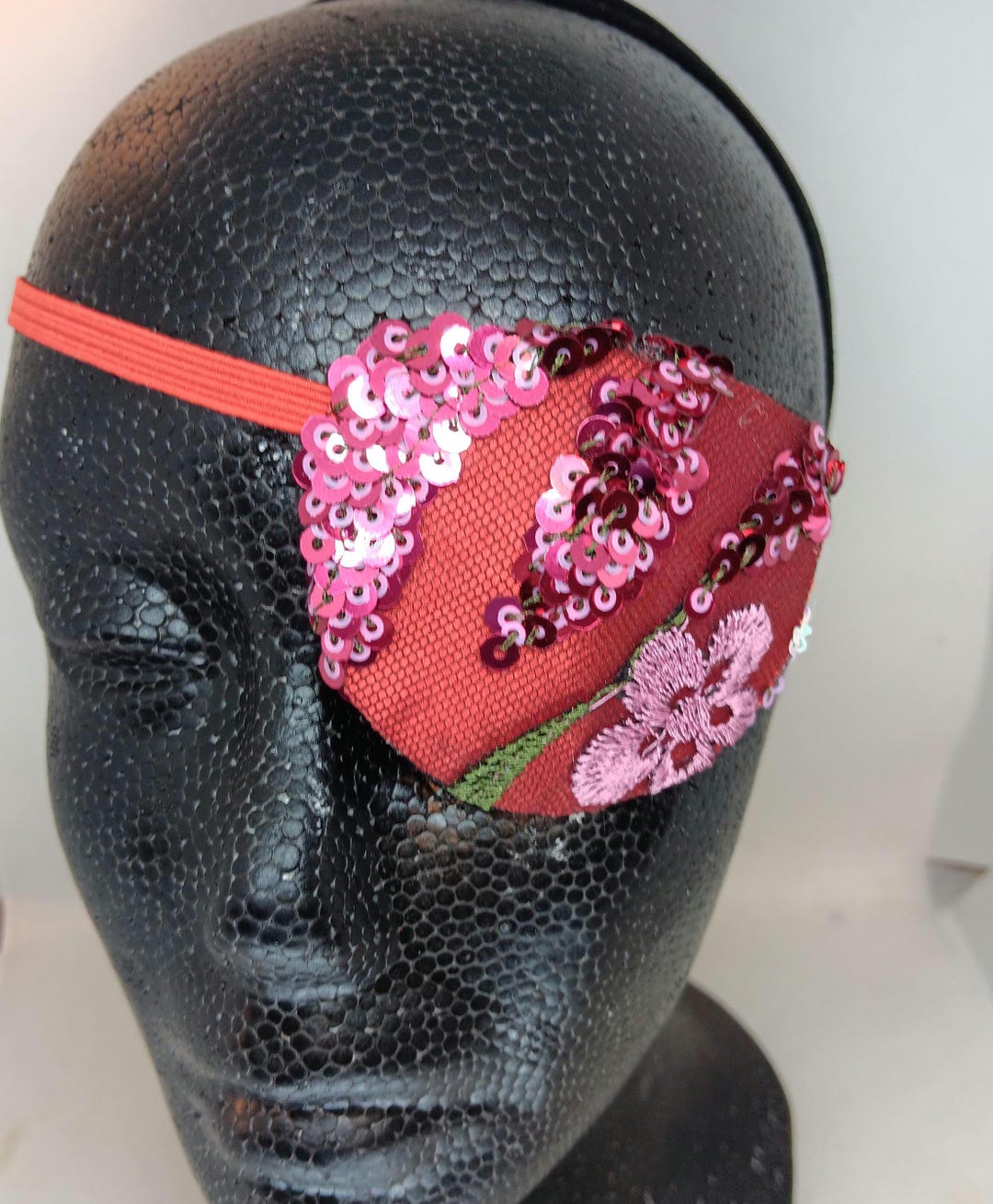 Handmade Sequin Eye Patch, Sassy Scarlet Couture Vision Aid Proseohq - Etsy