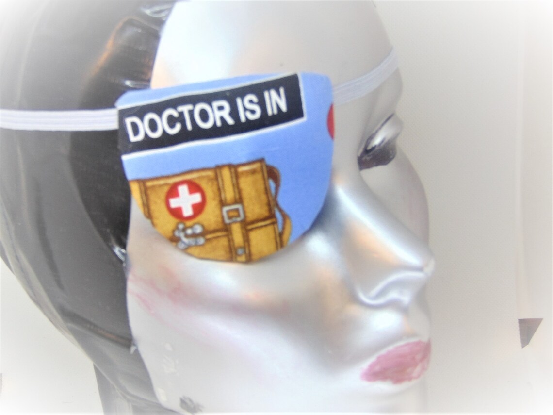 Handmade Cotton Eye Patch: Doctor's Theme, Ocular Aid Fashion Fancy ...