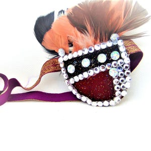 Fashion Eye Patch "song of Hiawatha"/handmade:eye Patch Tulle Fabric ...