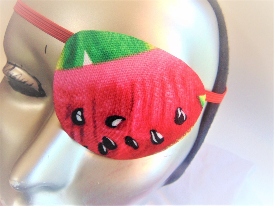 Woman's Eye Patch summer Treat/ Watermelon Theme/ Vision Aid/ Health ...