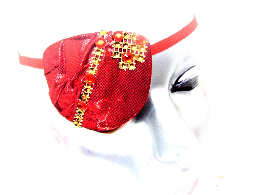 Woman's Fashion Eye Patch "sevilla"/ Handmade: Tulle Metallic Fabric ...