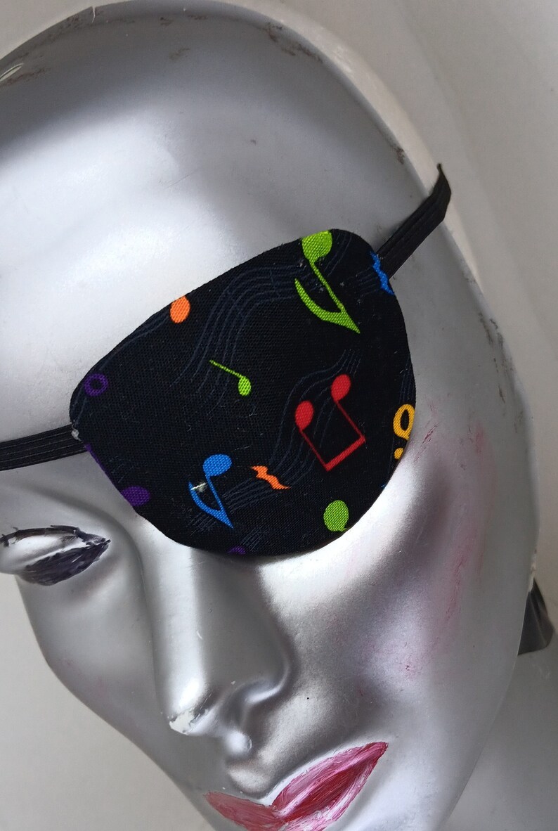 Musical Notes Eye Patch: Handmade, Ocular Aid for Music Lovers Proseohq ...