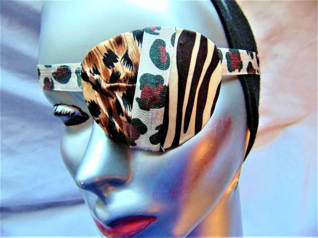 Woman's Handmade Eye Patch queen SHEENA of the Jungle/ Animal Print ...