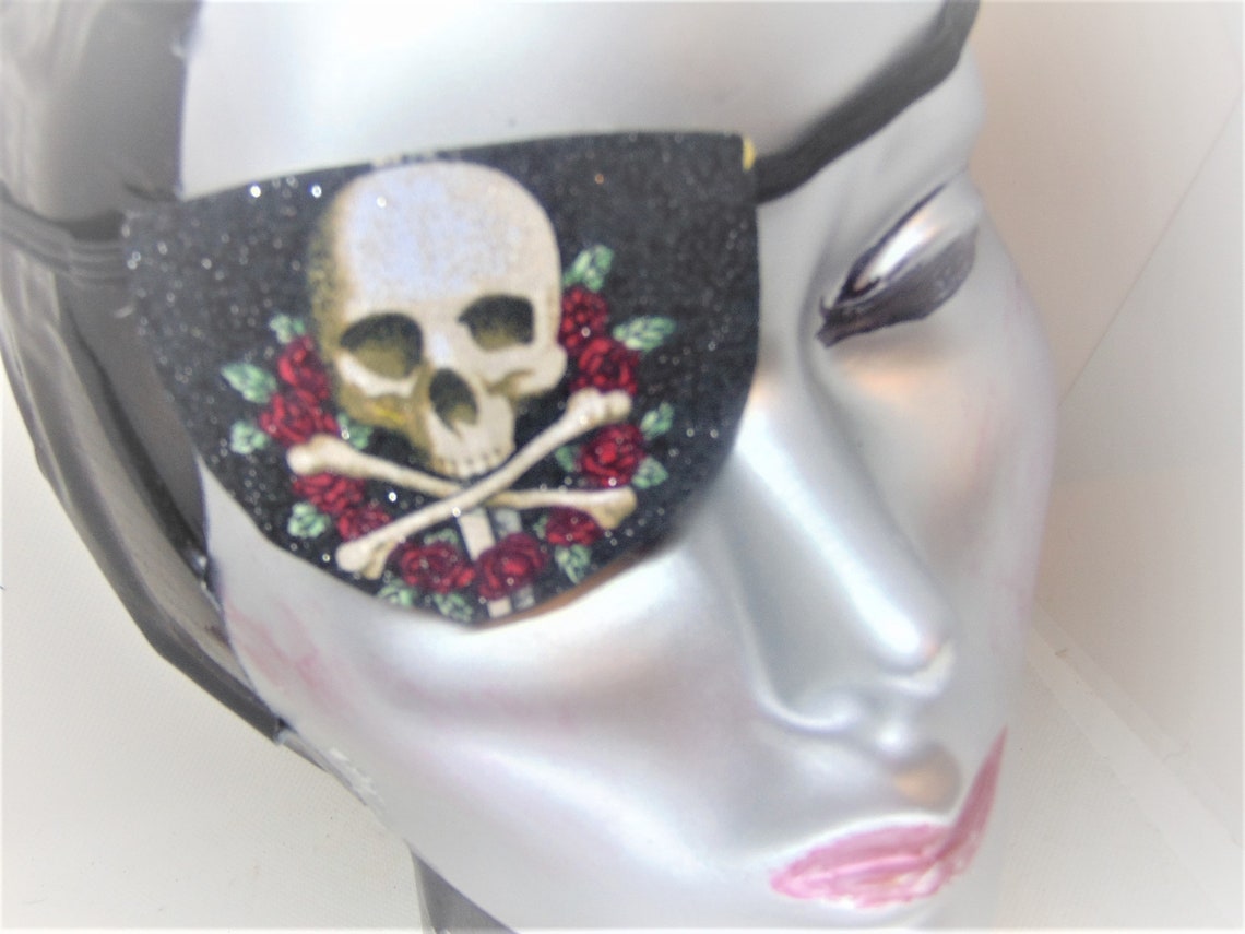 Unisex Eerie Eye Patch With skull Theme/ Spooky/ - Etsy