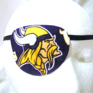 Adult MINNESOTA VIKING Eye Patch Two Style Handmade From 100% Cotton ...