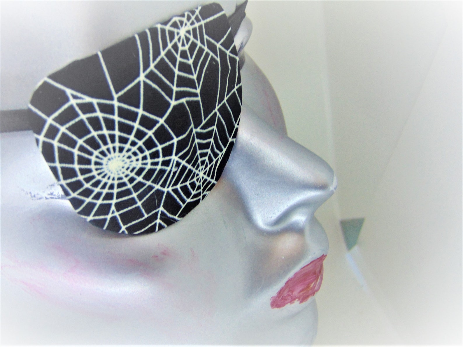 Adult Unisex Eye Patch the SPIDER Web/ Handmade - Etsy