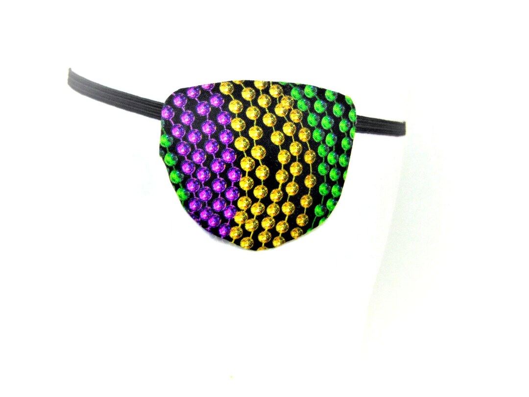 Handmade Colorful Beaded Eye Patch: Fashion Vision Aid Design Fancy - Etsy