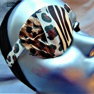 Woman's Handmade Eye Patch "queen SHEENA of the Jungle"/ Animal Print ...