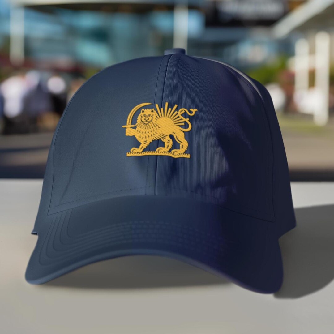 Embroidered Lion and Sun Iran Cap: Persian Pride Cotton Hat - Etsy