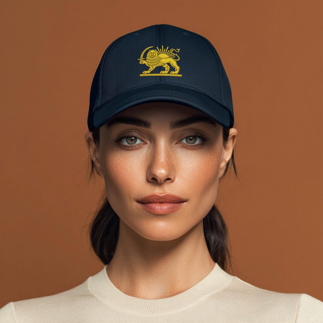 Persian Lion and Sun Embroidered Dad Cap: Iranian Heritage Pride - Etsy
