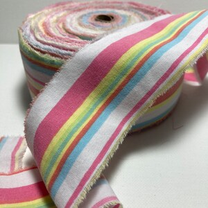 Rag Rug Fabric Strips 42 Continuous Yards 2 Inch Strips Toothbrush Rug ...