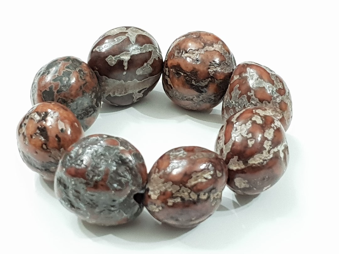 Vegan Bracelet Made of Kukui Beads 20-25mm - Etsy